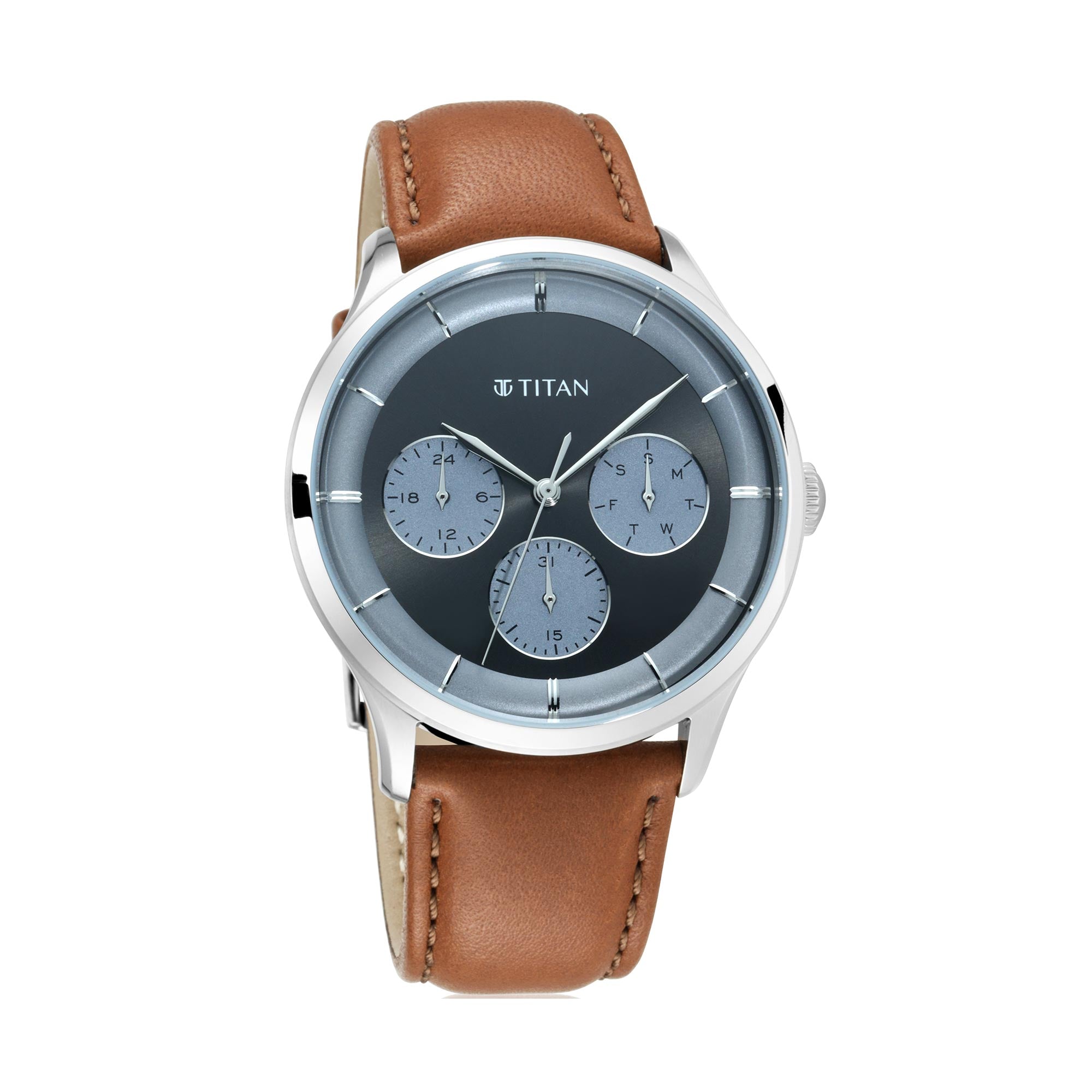 TITAN BLACK DIAL WITH STAINLESS STEEL CASE 90125SL01